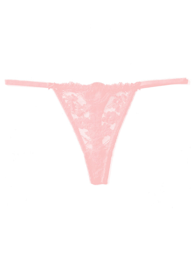 Poppy Flowers G-string in Baby Pink