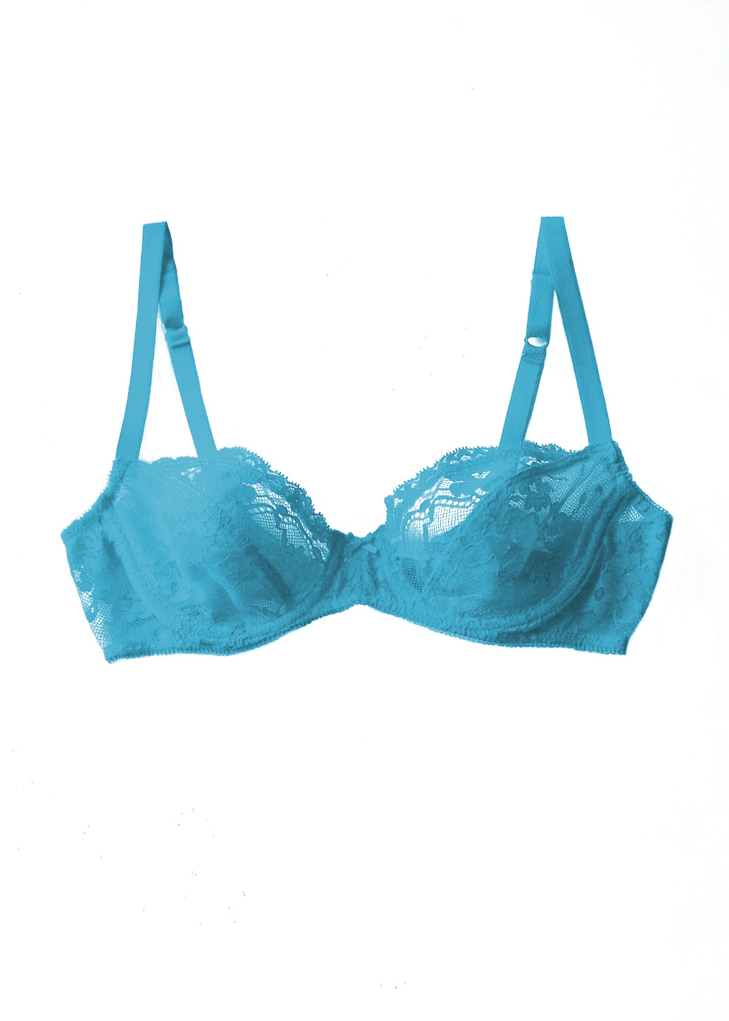 Poppy Flowers Demi Bra in Turquoise – DEBORAH MARQUIT